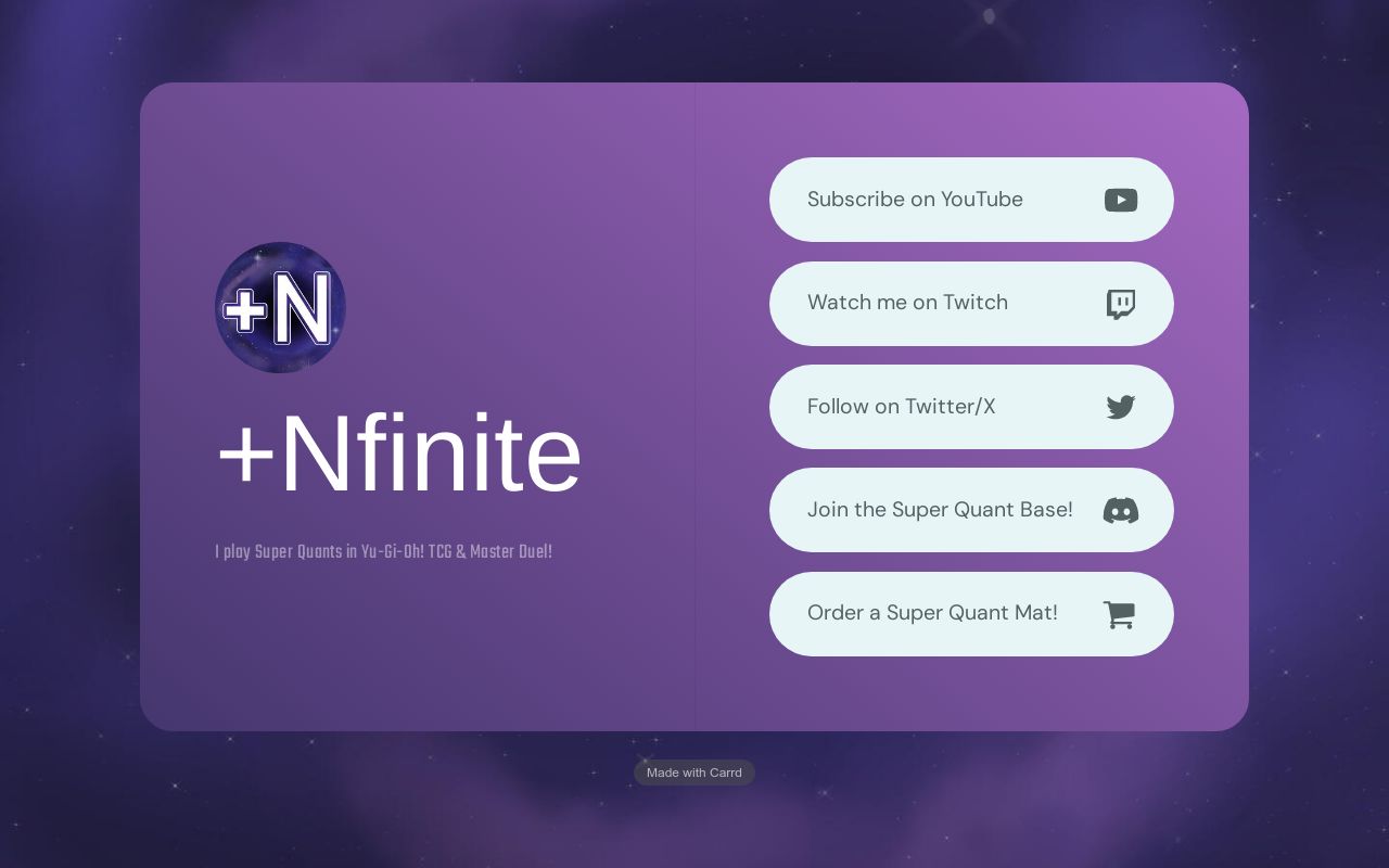 +Nfinite | Profile
